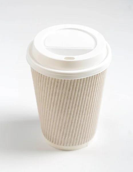 Bio Degradable Take Away 16oz Kraft Ripple Paper Coffee Cups For Hot