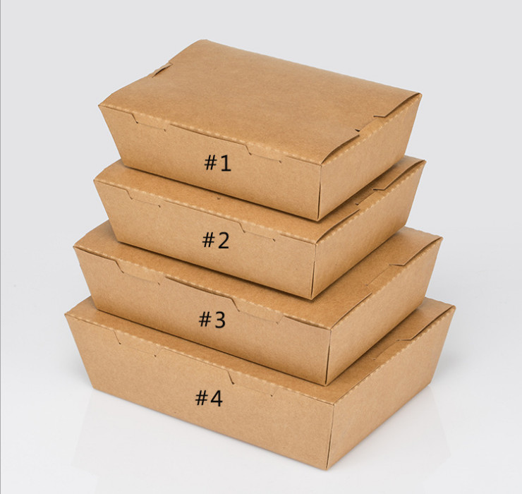 Rectangle Takeaway Disposable Paper Bowl